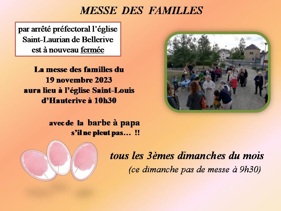 image messe des familles nov cor - Paroisse Notre Dame des Sources